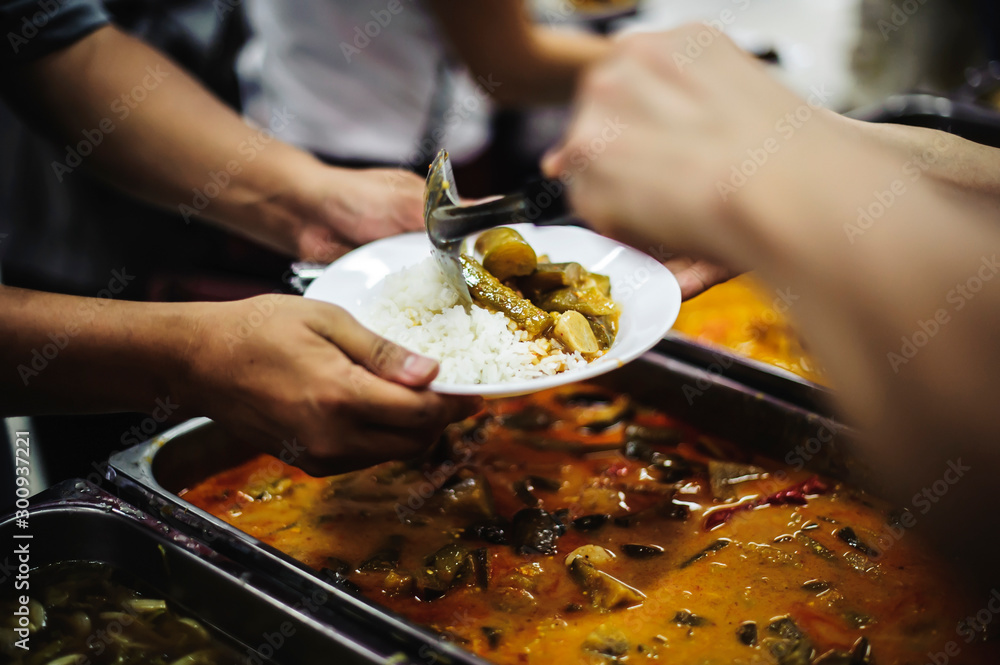 The concept of food needs, food shortages: free food distribution to ...