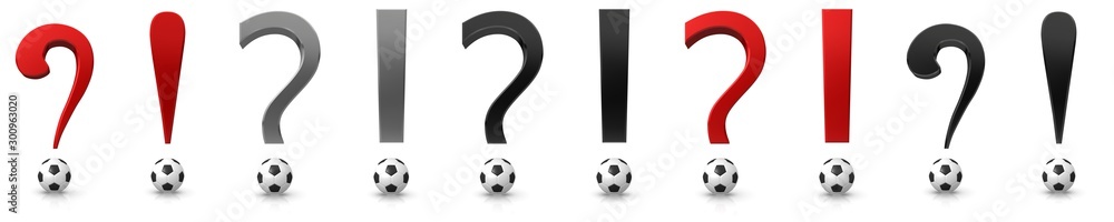 soccer football question mark exclamation point answer punctuation ...