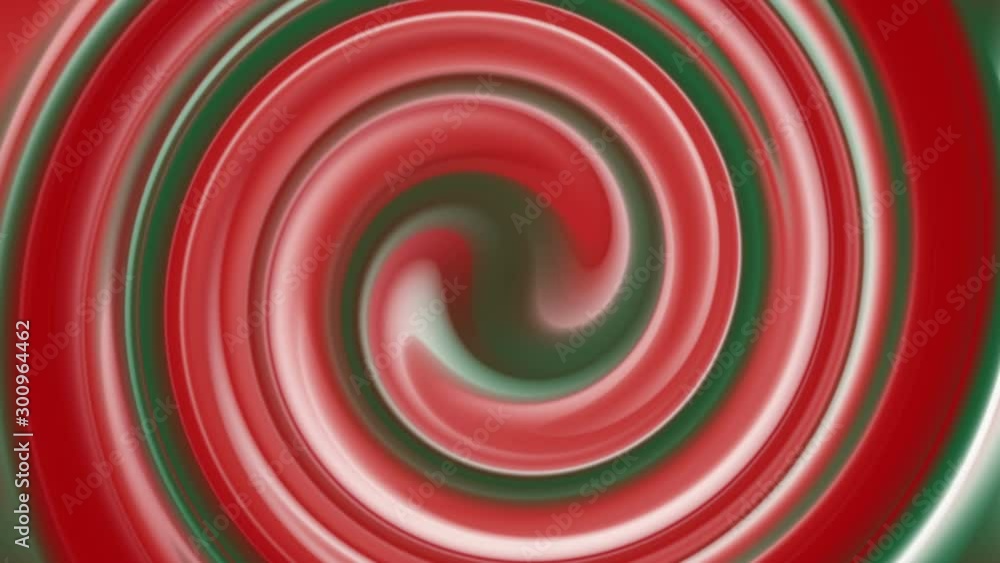Vidéo Stock Christmas spiral effect background in red and green colors ...