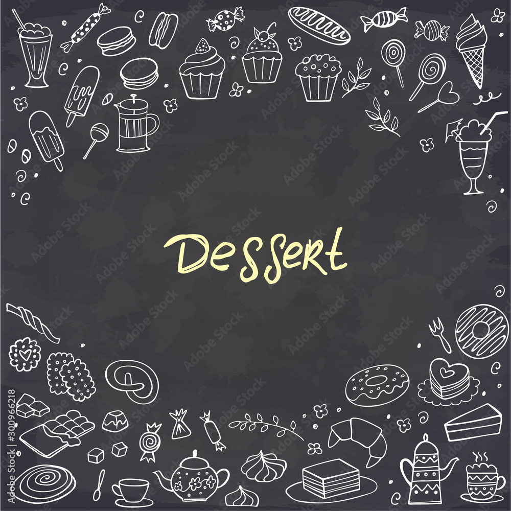 Chalkboard Doodle Frame