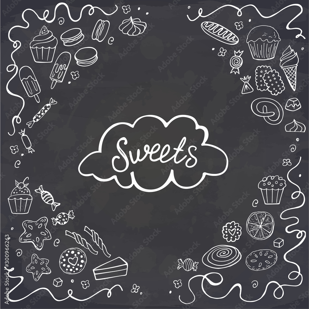 Chalkboard Doodle Frame