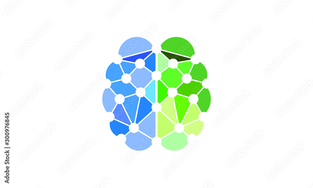 Brain connection logo design. digital brain logo template, Brain logo ...