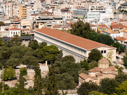 The Stoa of Attalos or Attalus was a portico in the Ancient Agora of ...