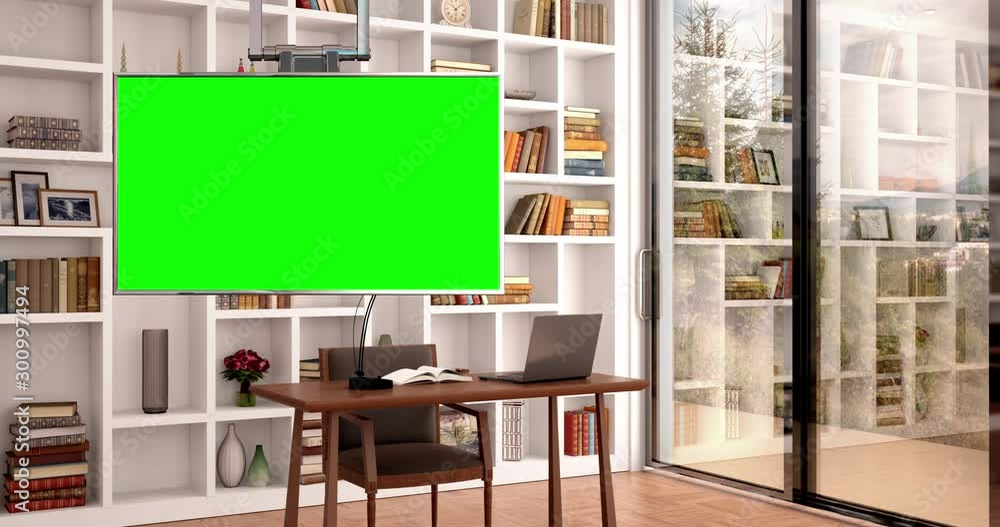 Virtual Library Educational Virtual Set Background for Virtual Sets and ...