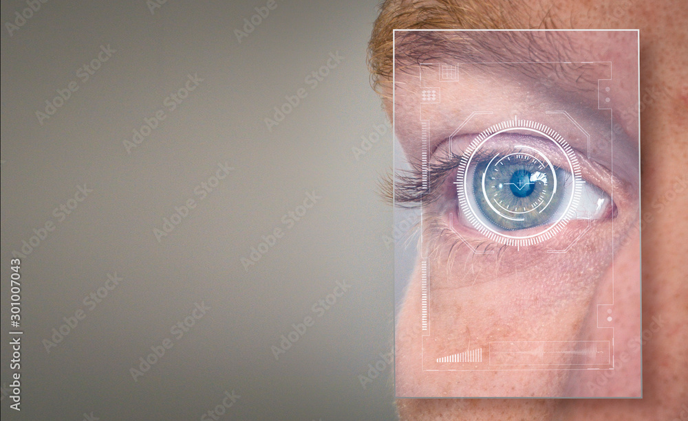 Eye scan concept Stock Photo | Adobe Stock