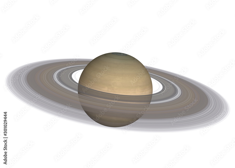 High detailed Planet Saturn of solar system isolated. Elements of this ...