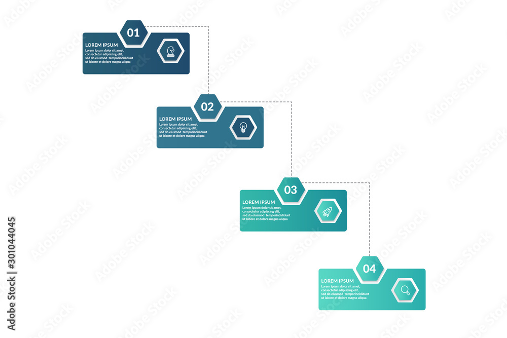 step or process infographic template design . infographic concept for ...