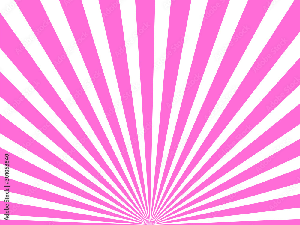 Pink Sunburst Background. Vector Illustration Stock Vector | Adobe Stock