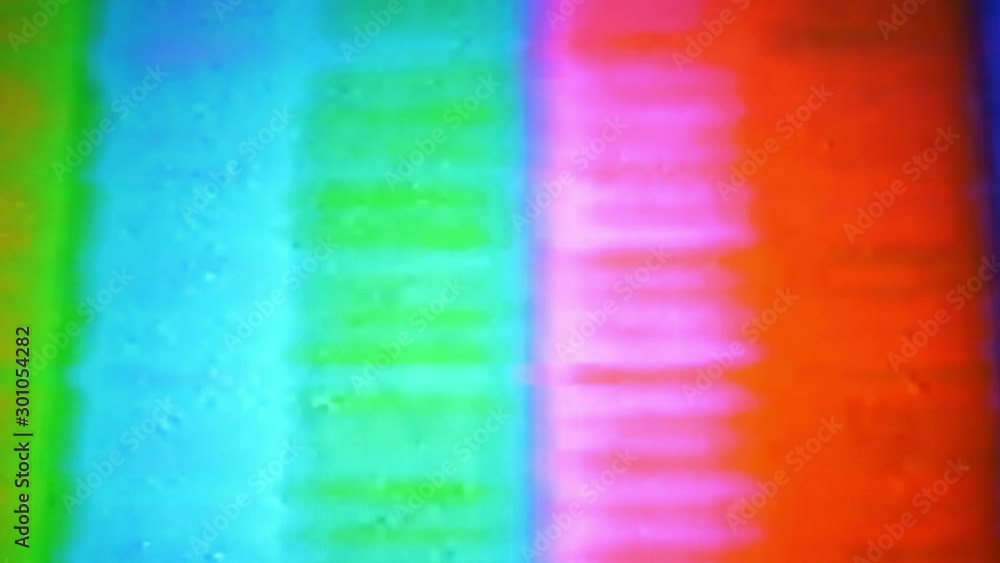 Lost signal VHS glitches and static noise color background with light ...
