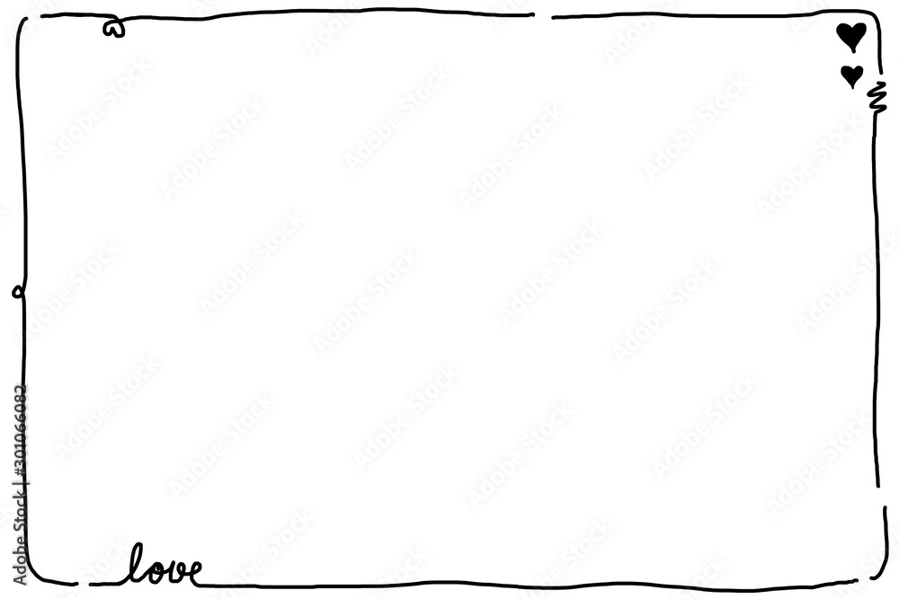 Simple Black Line Border