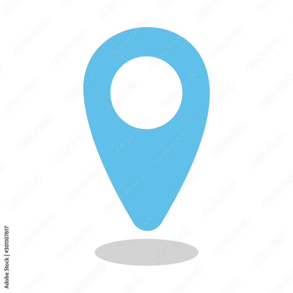 Pinpoint isolated icon. Pin point sign. Pin lokator icon illustration ...