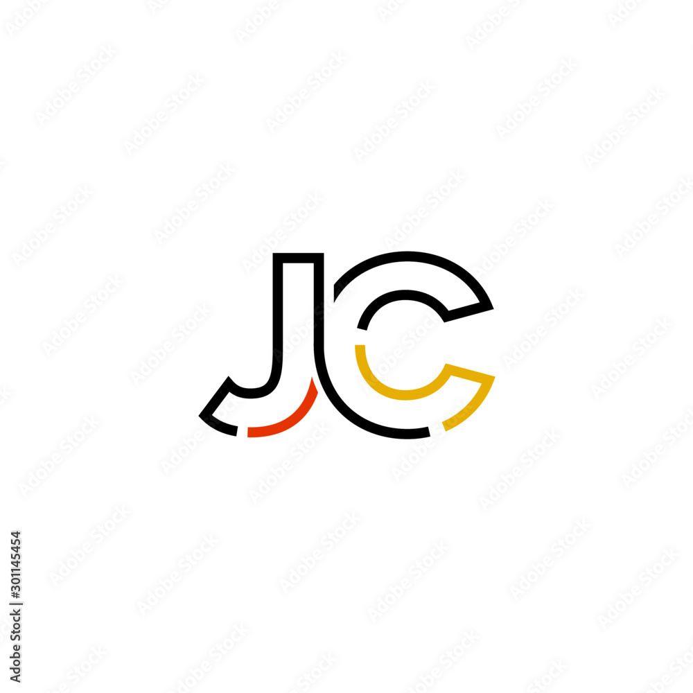 Letter JC logo icon design template elements Stock Vector | Adobe Stock