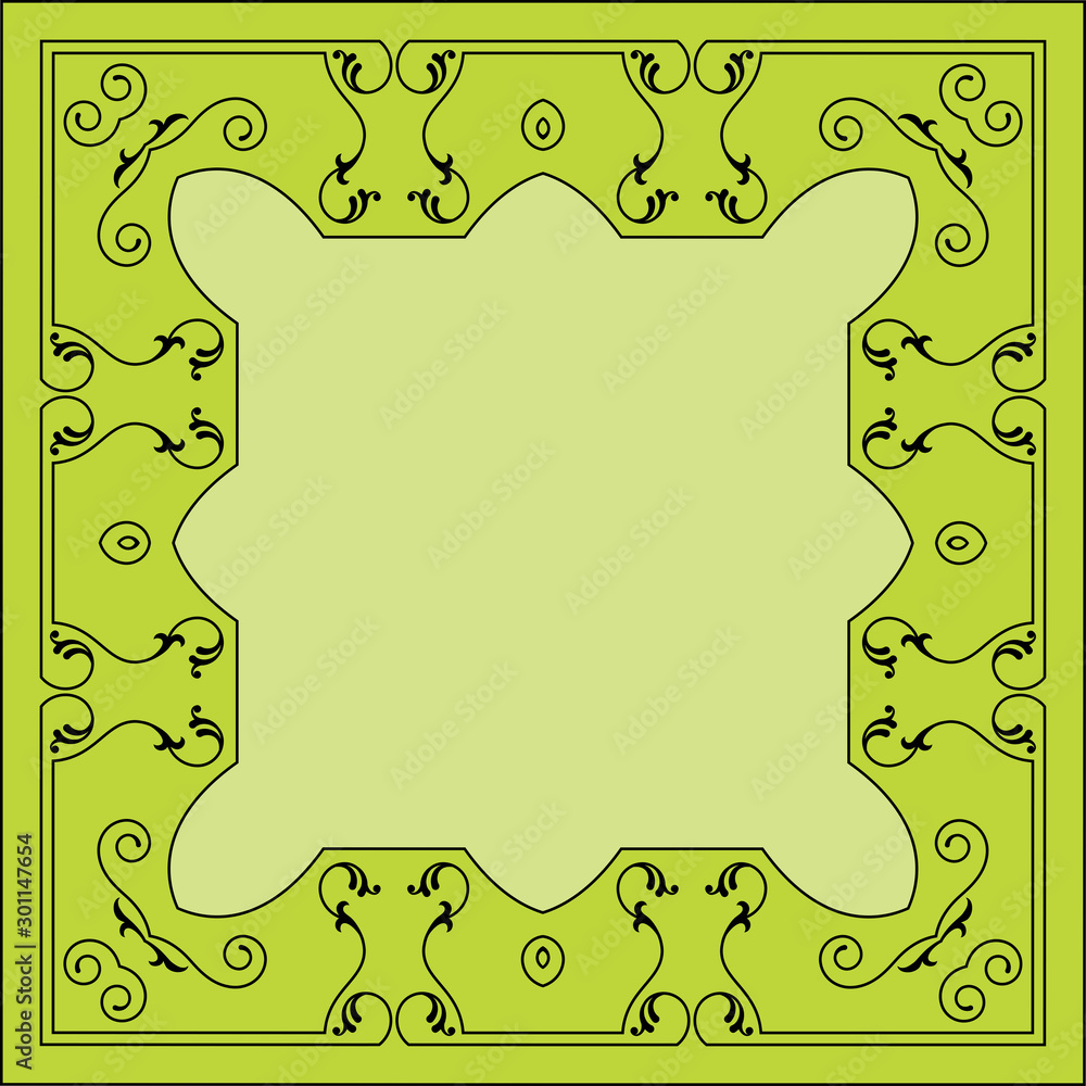 Frame Border Design Stock Vector | Adobe Stock