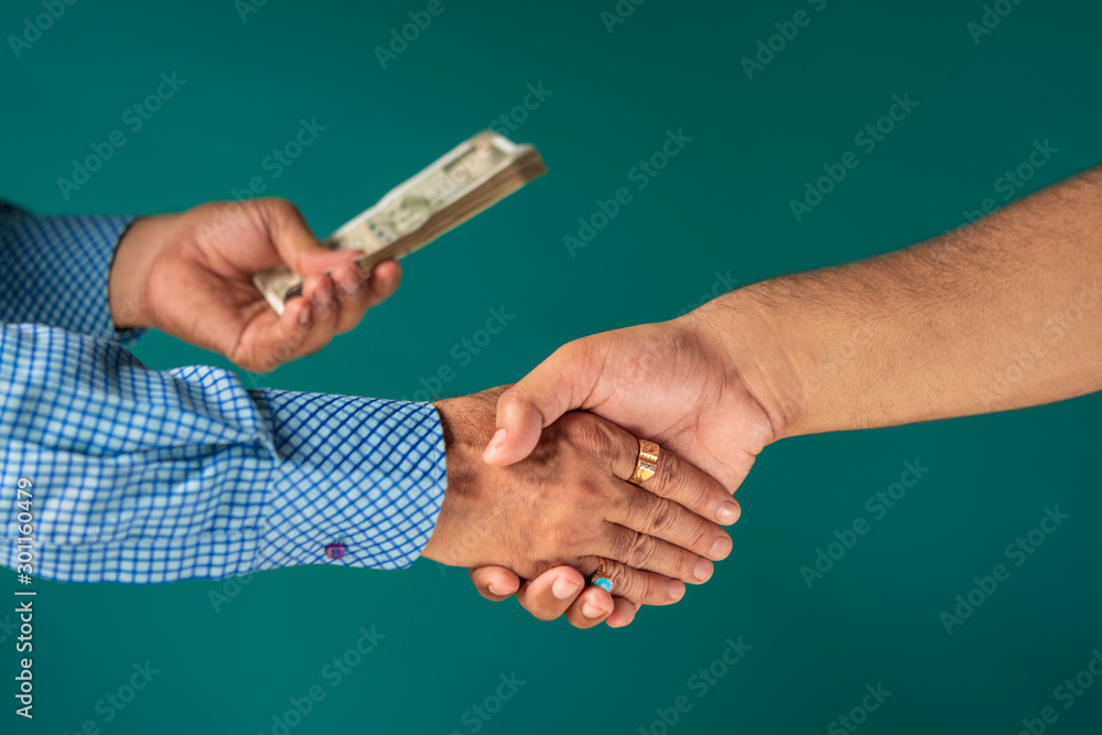Business Handshake Money