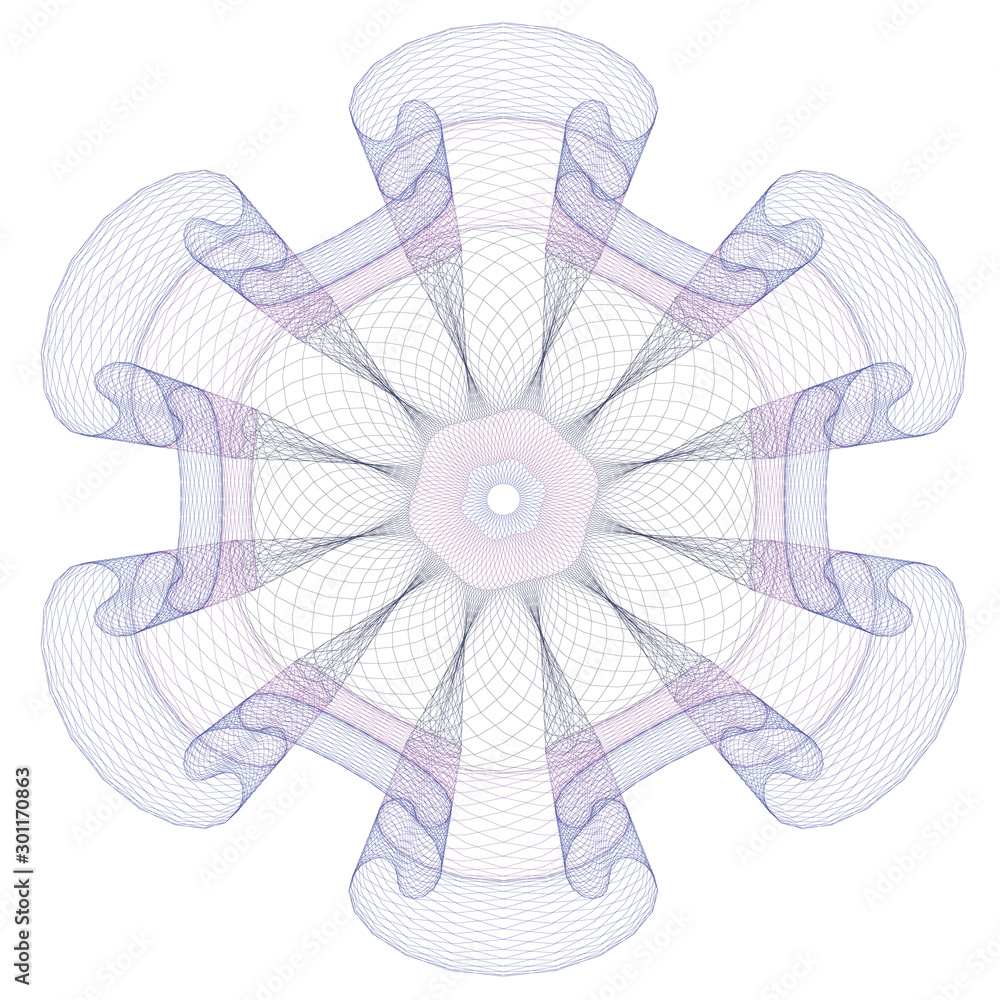 Watermark background certificate Guilloche element security Stock ...