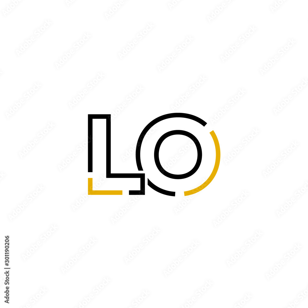 Letter LO logo icon design template elements Stock Vector | Adobe Stock