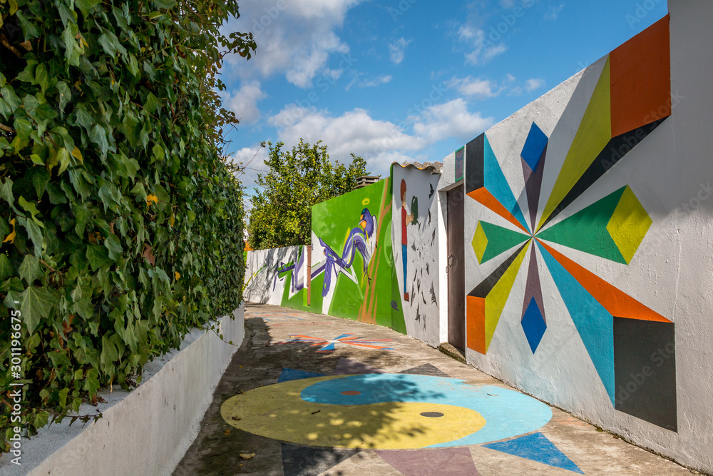 Simple Street Wall Painting