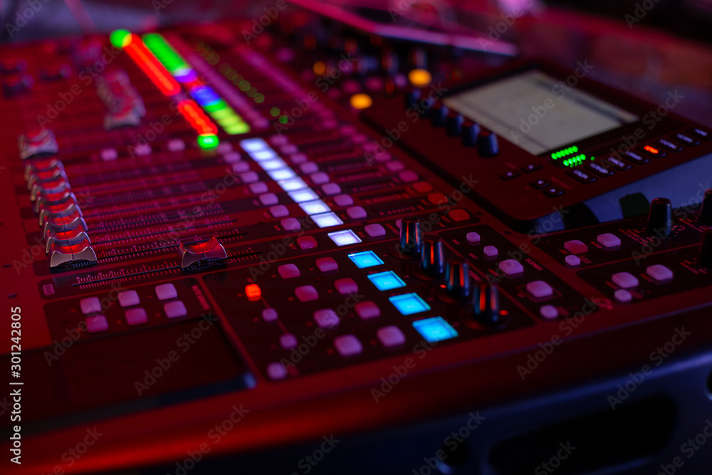 mixing console Stock Photo | Adobe Stock