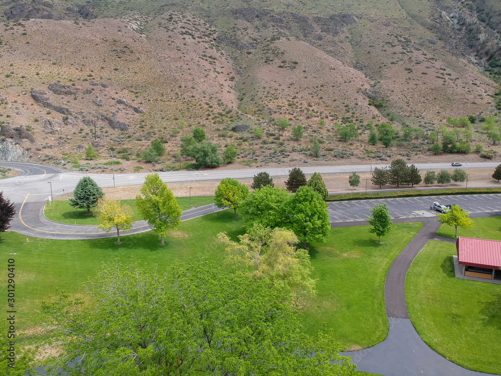 Foto de Remarkable Aerial Photography of Beebe Bridge Park with a clear ...