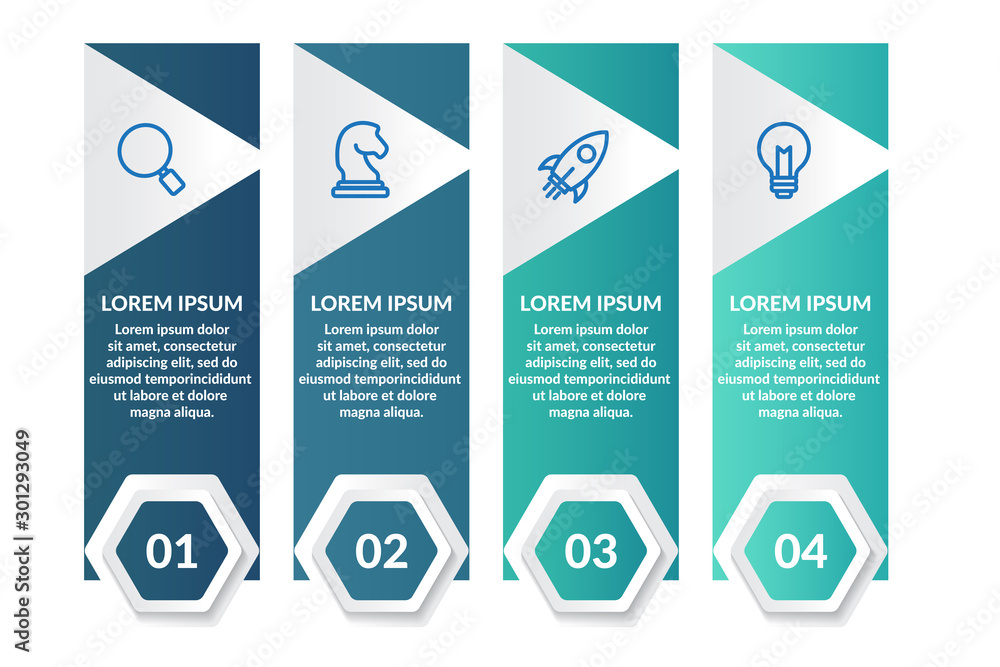 step or process infographic template design . infographic concept for ...