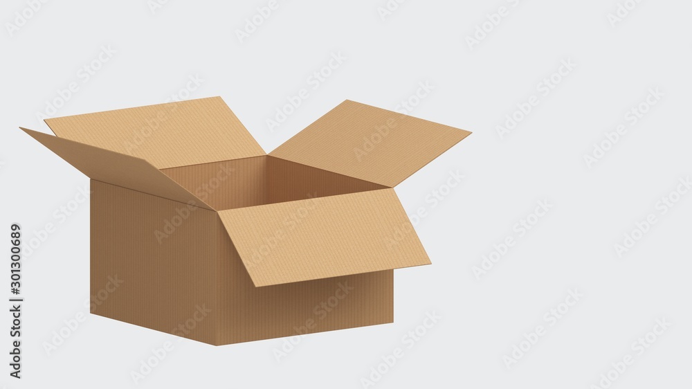 Brown box, containing large Products Materials that can be recycled ...