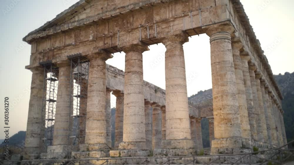 Restoration of Acropolis of world historical heritage. Action. Antique ...