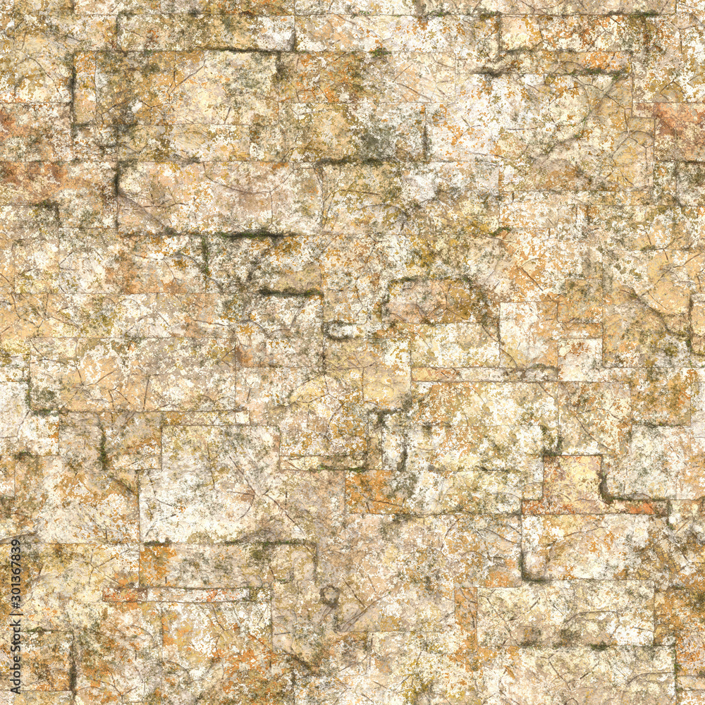 Pavement or wall of ancient ruins. Aged and worn limestone. Stock ...