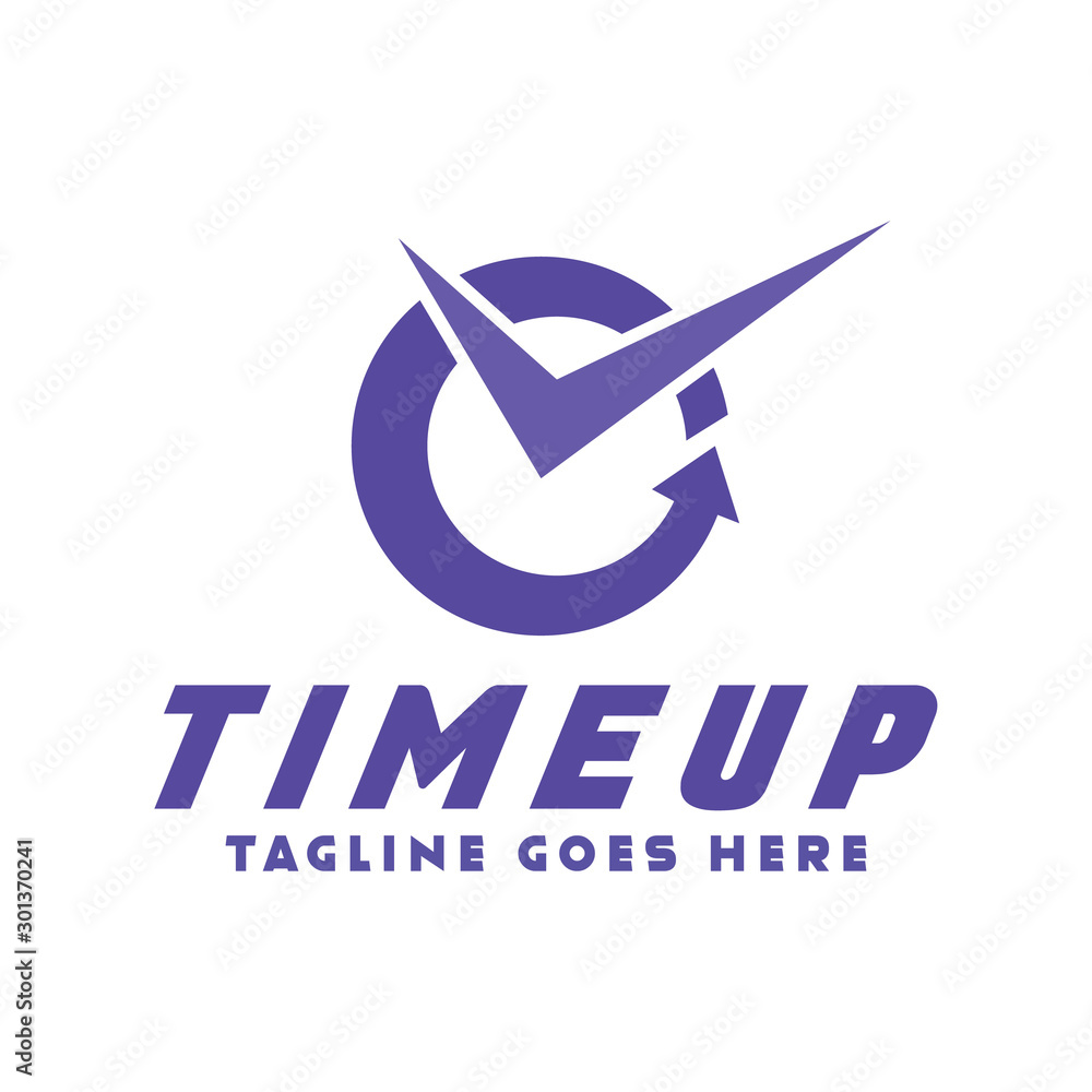 Time Up Logo Design Inspiration For Business And Company Stock Vector ...