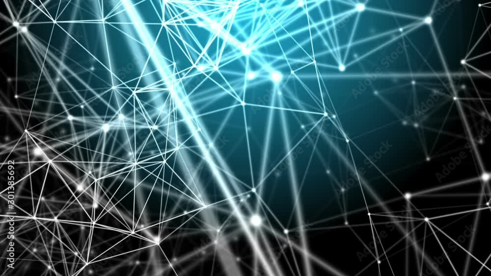 Blinking points plexus structure evolving while camera is changing its ...