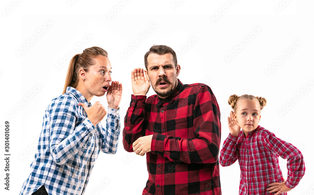 White Family Arguing