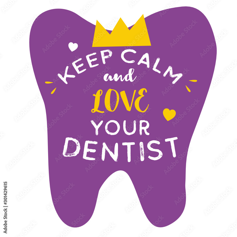 Dental care motivational quote poster. Dentist Day greeting card ...