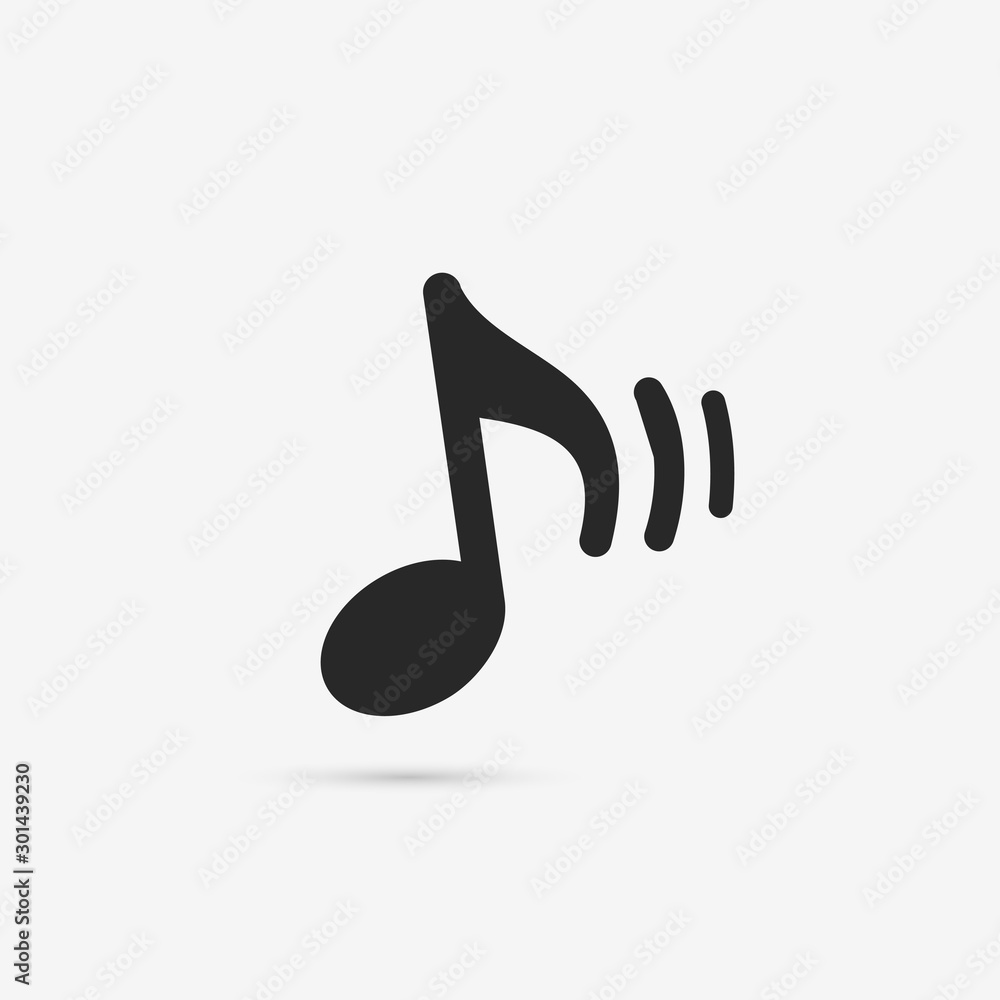 Music notes icon. Musical key signs. Vector symbols on white background ...