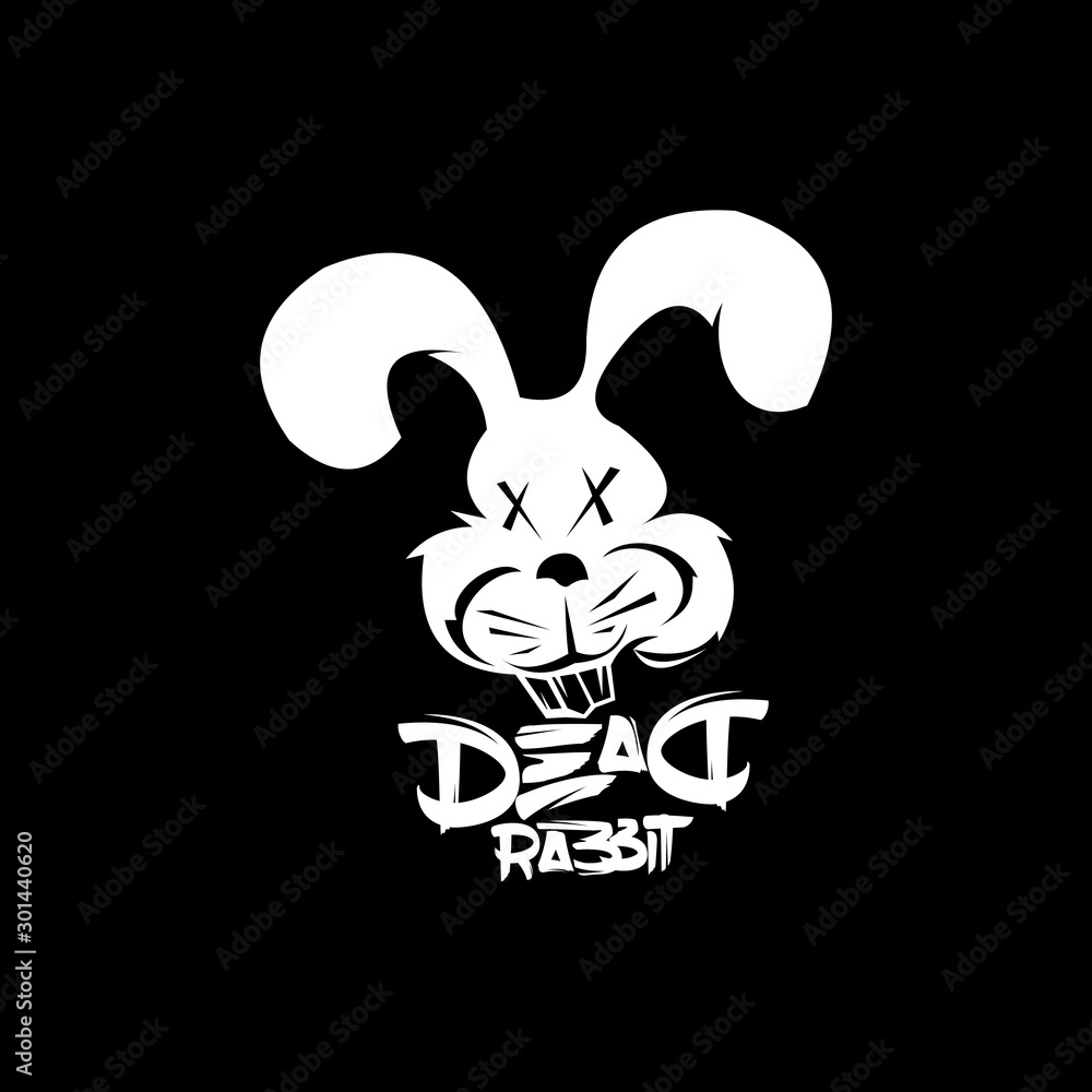 dead rabbit logo concept Stock Vector | Adobe Stock