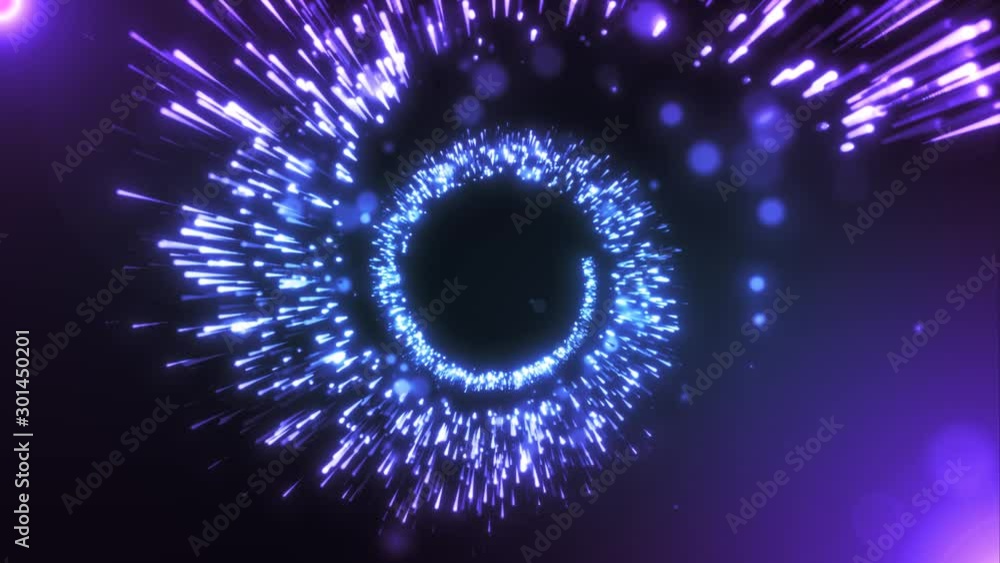 Abstract Helix Spiral Light Background Loop/ 4k animation of an ...