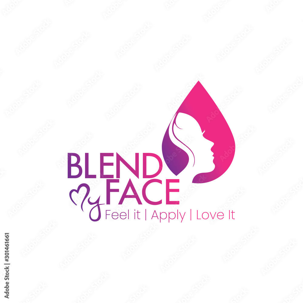 beauty face logo vector template eps for your company, industry purpose ...