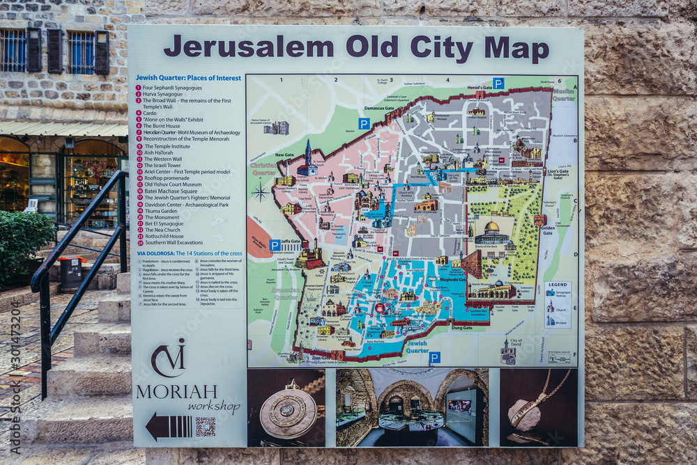 Exploring Jerusalem: The Ultimate Tourist Map Guide – Travel Tales