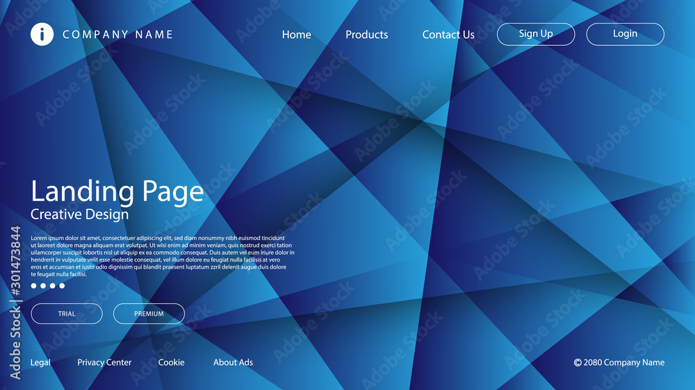 Abstract modern graphic element. Dynamically colored forms and ...