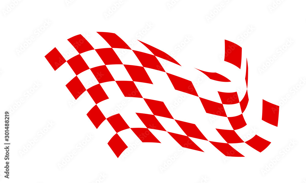 Red And White Checkered Banner