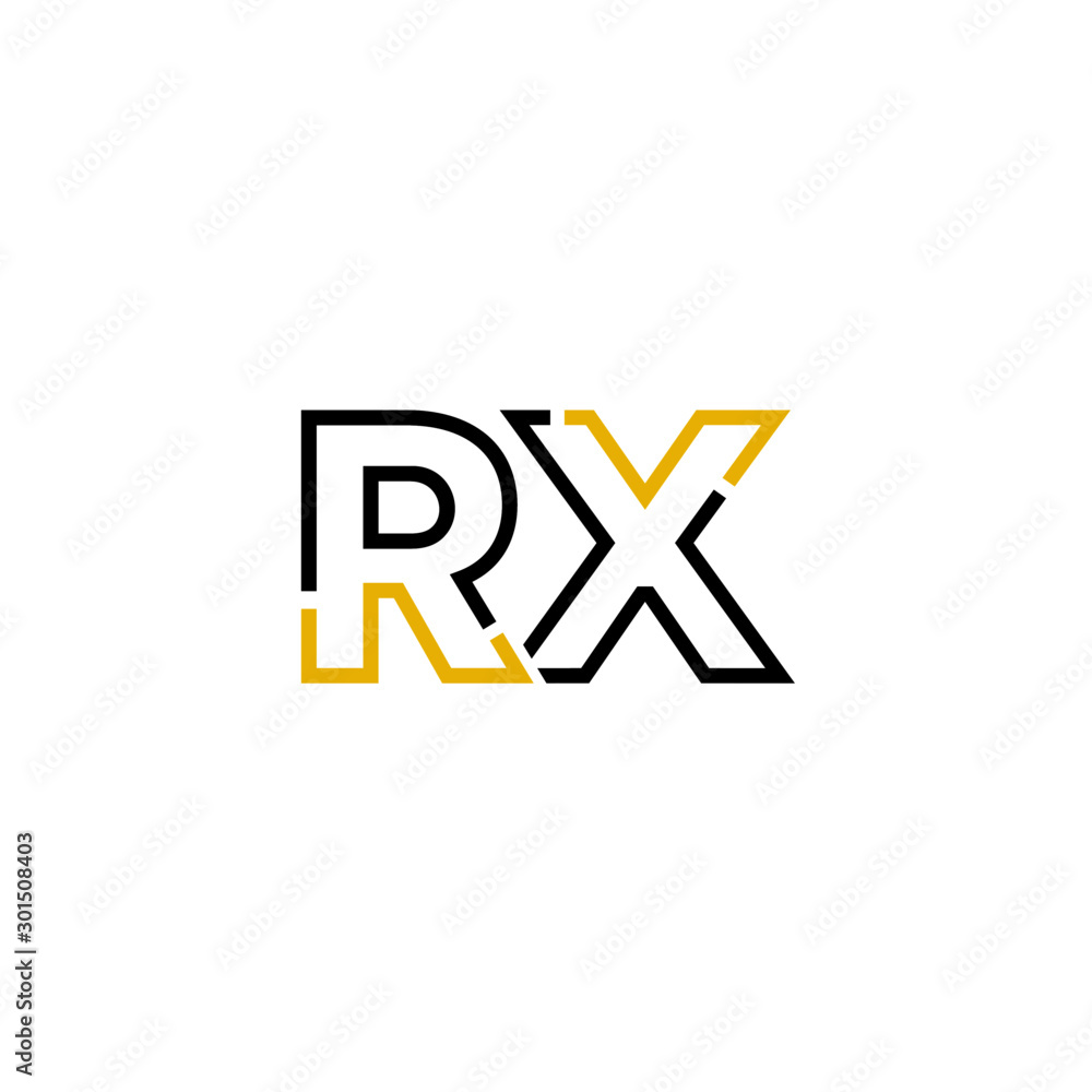 Letter RX logo icon design template elements Stock Vector | Adobe Stock
