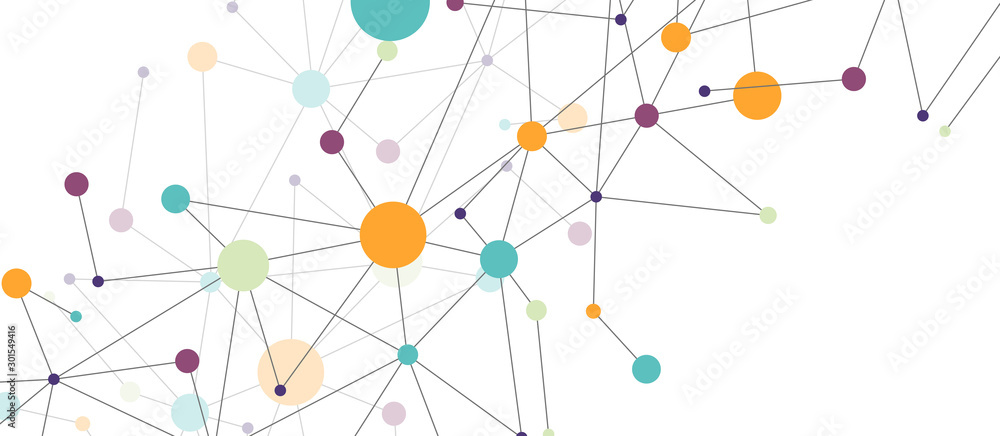 Line points connections geometric abstract background. Stock Vector ...