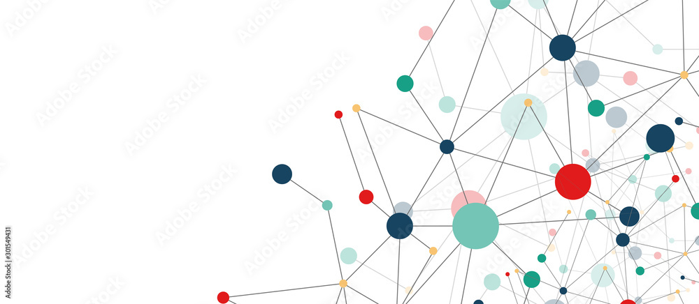 Line points connections geometric abstract background. Stock Vector ...