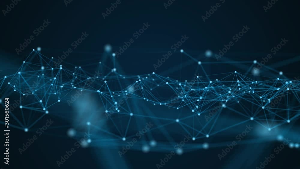 Digital connectivity matrix background - 3D rendering of a scientific ...