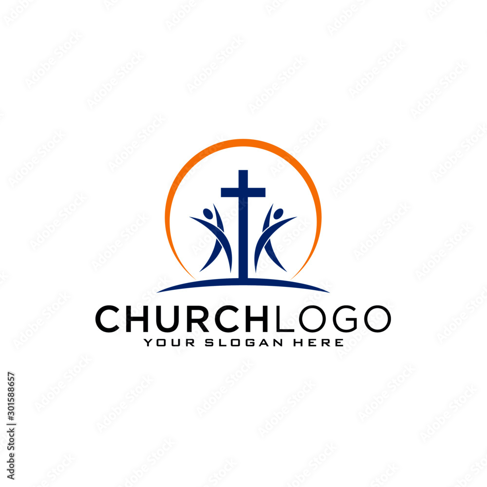 Church vector logo symbol graphic abstract template Stock Vector ...