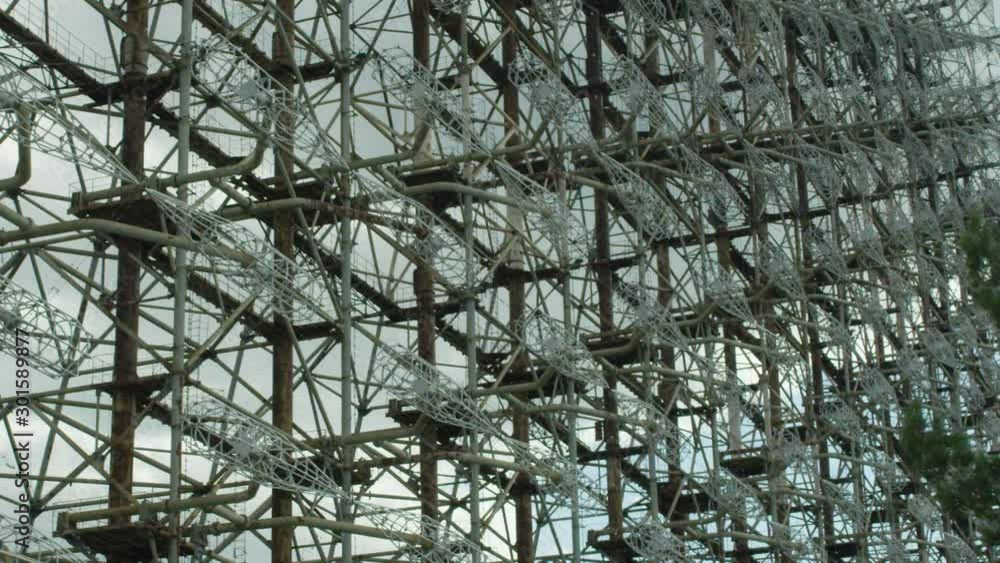 Duga Radar Array Slow Panning Shot. Located in Chernobyl Exclusion Zone ...