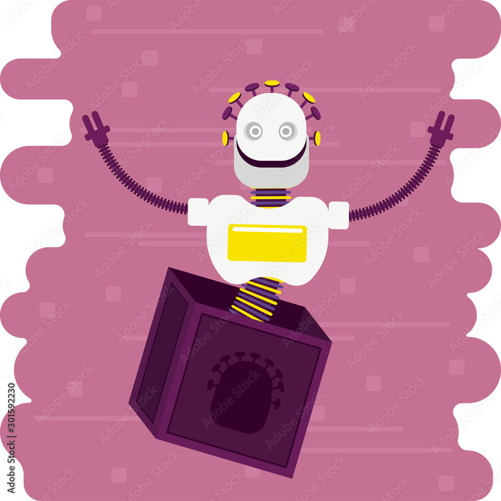 Vetor do Stock: Surprise - guess who. The ever present presence of ...