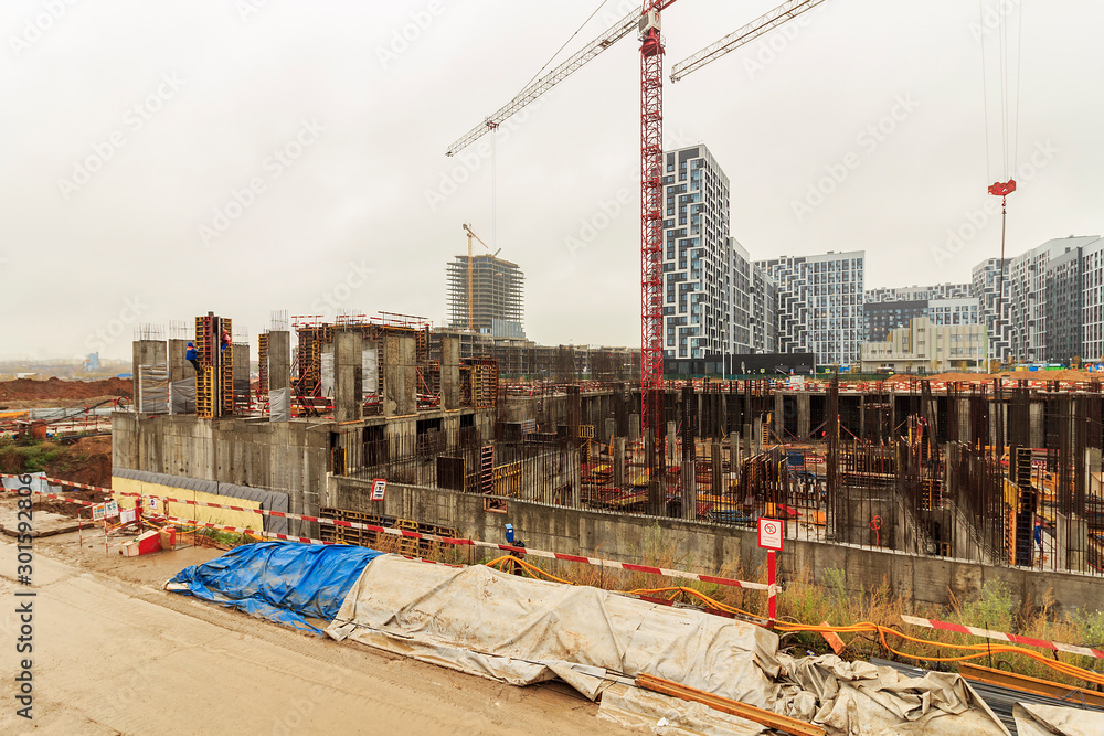 fill base plate. pit formation of grillage is completed. Forms formwork ...