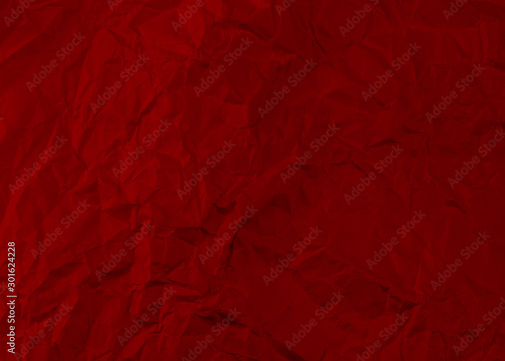 Red crumpled paper texture background. Stock Photo | Adobe Stock