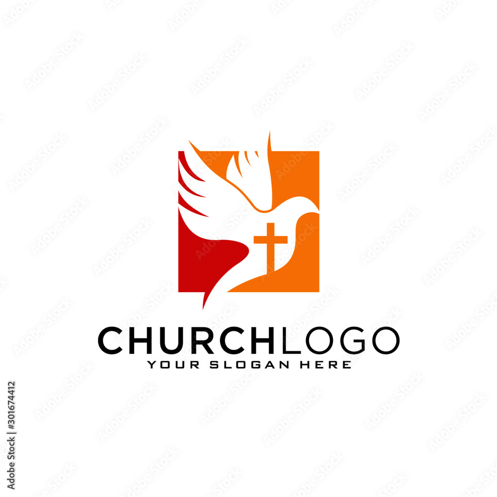 Church vector logo symbol graphic abstract template Stock Vector ...