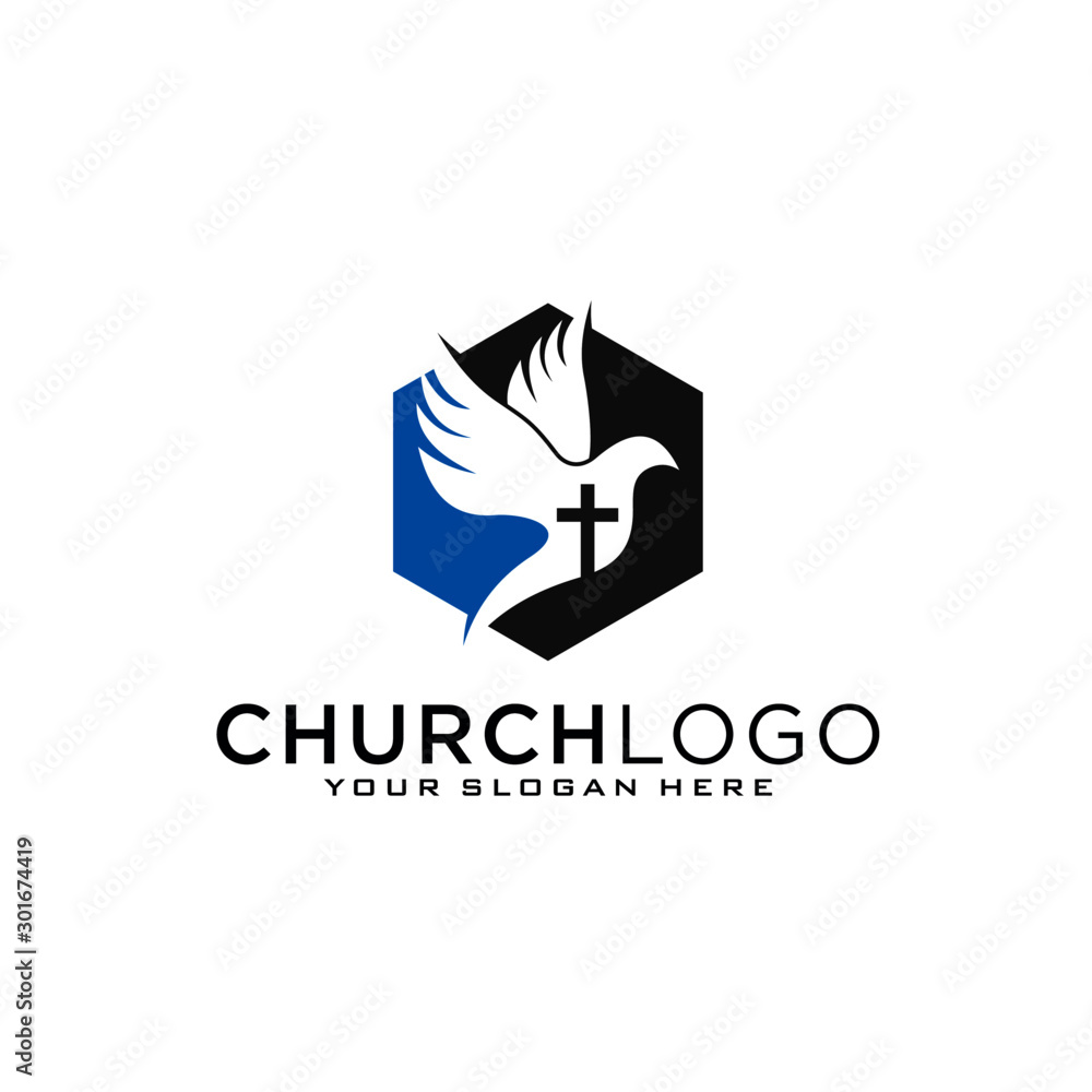 Church vector logo symbol graphic abstract template Stock Vector ...