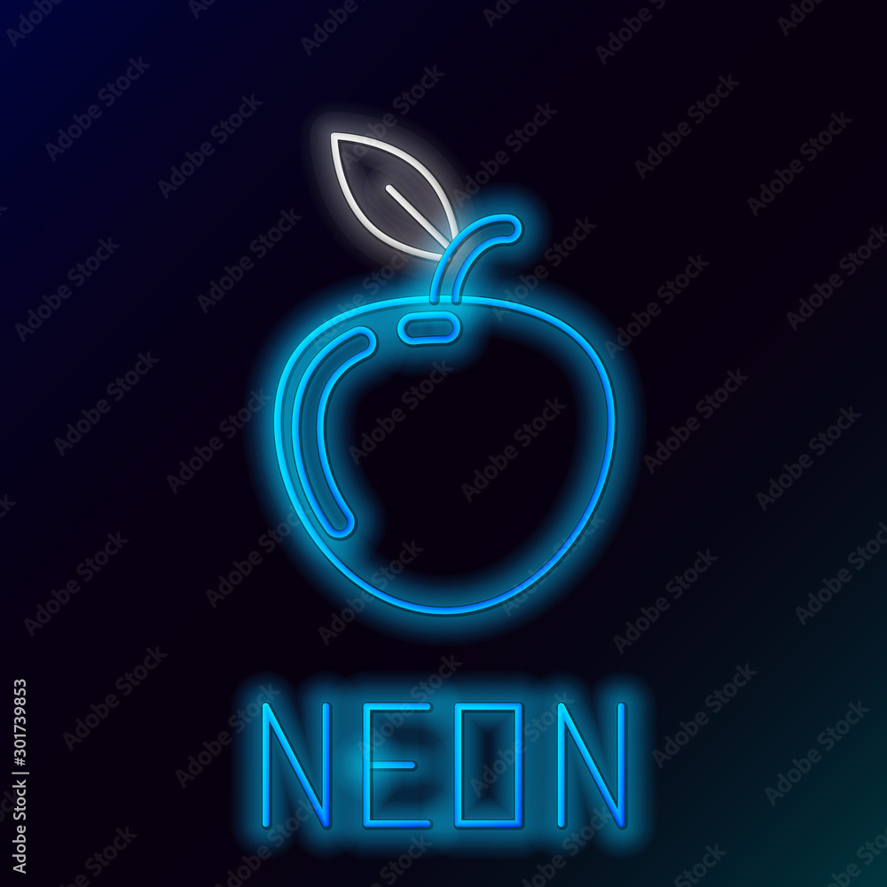 Blue Apple Fruit Icon